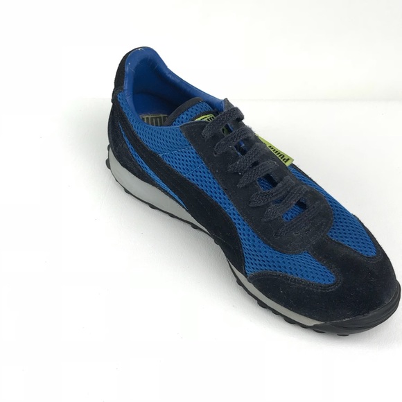 Puma | Shoes | Puma Suede Classic Sneakers Blue Yellow Retro | Poshmark